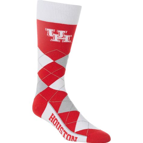 For Bare Feet University Of Houston Argyle Lineup Socks Academy