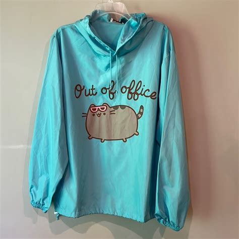 Pusheen Jackets Coats Pusheen Out Of Office Windbreaker Poshmark