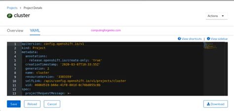 Prevent Users From Creating Projects In Openshift Okd Cluster Computingforgeeks
