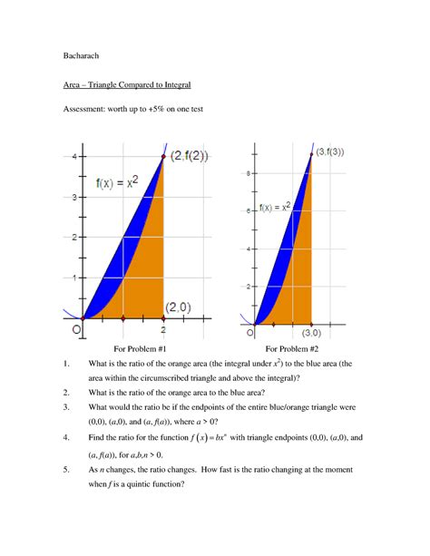 Area Triangle Compared To Integration Bacharach Area Triangle