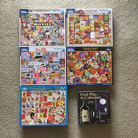 Lots of Thrift Store Finds with many Puzzle Shelf Shots. (See below for ...