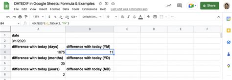 DATEDIF In Google Sheets Formula Examples Layer Blog