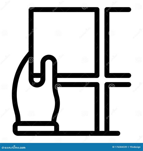 Tiler Working Icon Outline Style Stock Vector Illustration Of Paver Architecture 176304339