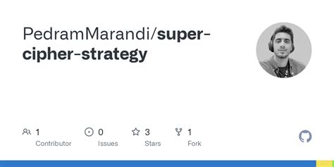 Github Pedrammarandisuper Cipher Strategy