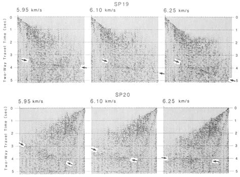 Top Single Fold Constant Velocity Sections Ie Sp Gathers With