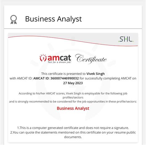 Vivek Singh On Linkedin Amcat Shl