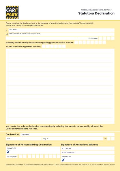 117 Statutory Declaration Forms Nsw Page 8 Free To Edit Download