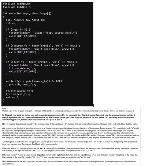 Solved Please Modify Use The C Program Below To Do Part Chegg