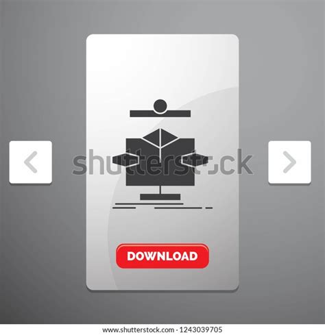 Algorithm Chart Data Diagram Flow Glyph เวกเตอร์สต็อก ปลอดค่า