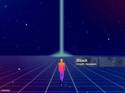 메타버스로 걸어가는 남자 3d 렌더링 일러스트레이션 가상현실에 대한 스톡 사진 및 기타 이미지 가상현실 개념 개념과 주제 Istock