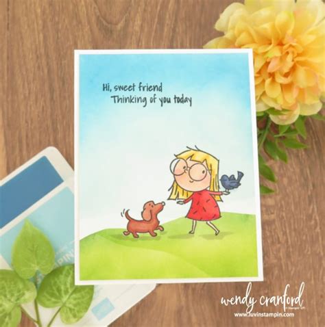 How To Make A One Layer Scene Card Luvin Stampin