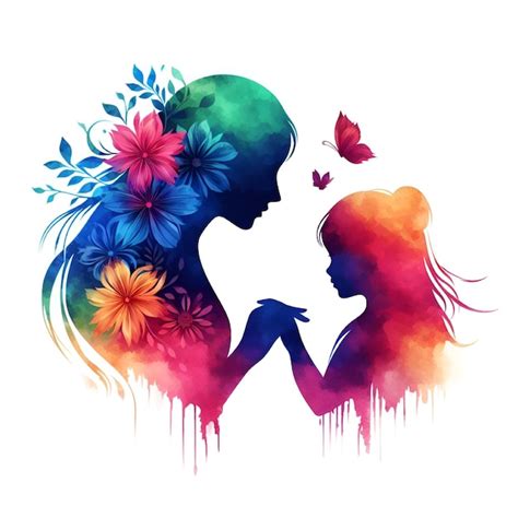 Logo Du Vecteur De Soins Maternels Vecteur Premium