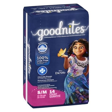 Goodnites Nighttime Underwear Girls S M 14pk Iga Stores Of Bc