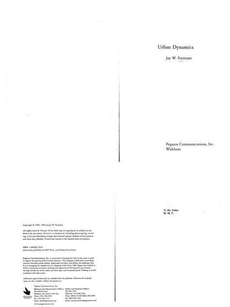 Jay W Forrester Urban Dynamics Pdf System Labour Economics