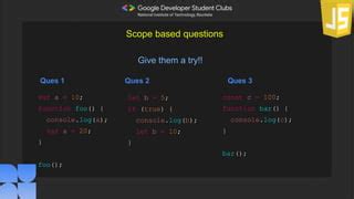 Weird Javascript Weekends First Session Presentaion Ppt