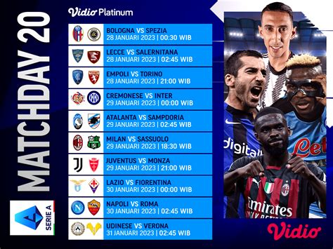 Live Streaming Liga Italia 20222023 Matchday 20