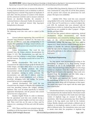 Software Engineering Domain Knowledge To Identify Duplicate Bug Reports