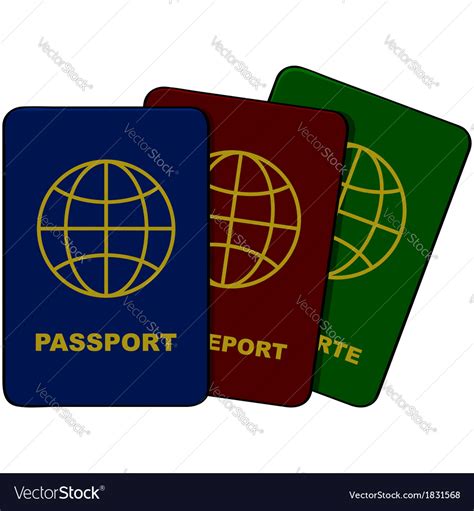 Passports Royalty Free Vector Image Vectorstock