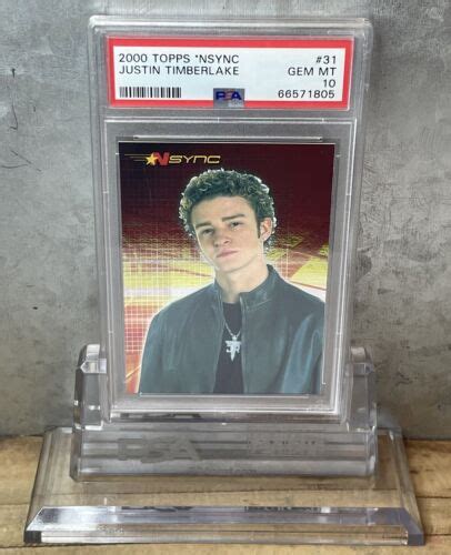 2000 TOPPS NSYNC JUSTIN TIMBERLAKE 31 PSA 10 EBay