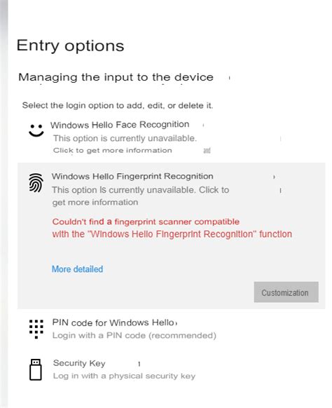Fingerprint And Face Recognition Windows Hello Does Not Work Hp Support Community 8168094