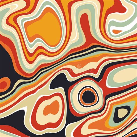 Abstract Retro Styled Distorted Lines Design Background Stock Illustration Illustration Of