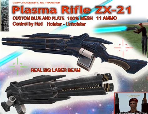 Second Life Marketplace Plasma Rifle Zx 21