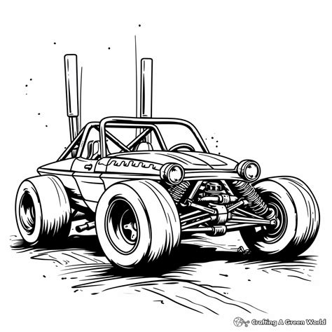 Dune Buggy Coloring Pages Free Printable