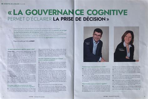 Linformateur Judiciaire La Gouvernance Cognitive Permet Déclairer