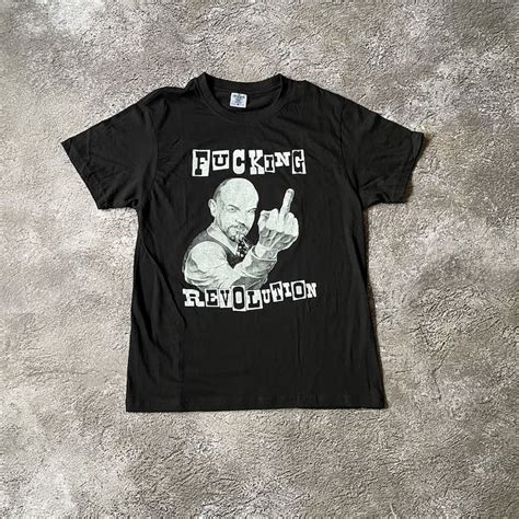 Vintage Vintage Y2K ADULT “ FUCKING REVOLUTION LOGO “ FUNNY BuyTee ...