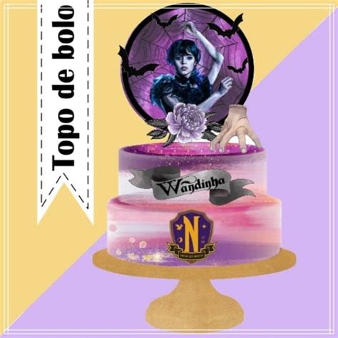 Topo De Bolo Wandinha Loja CK ATELIER Elo7 Produtos Especiais