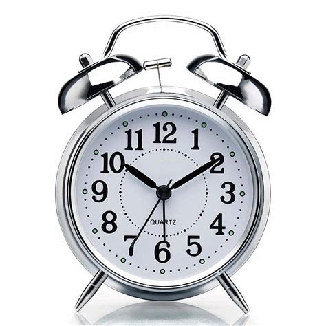 Round Silver Twin Bell Alarm Clock Size 7 Inch At Rs 175piece In