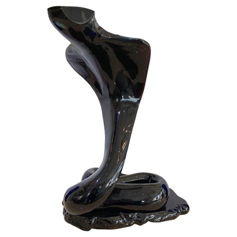 Murano Glass Sculpture Of A Cobra By Loredano Rosin For Sale At 1stdibs