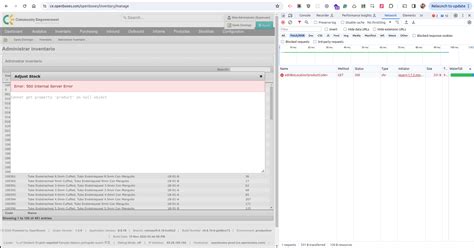 Error 500 Internal Server Error Bugs Openboxes