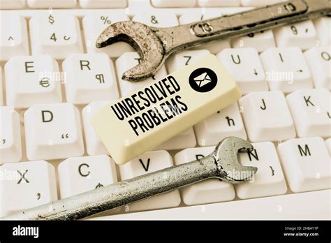 Conceptual Display Unresolved Problems Business Idea Those Queries No