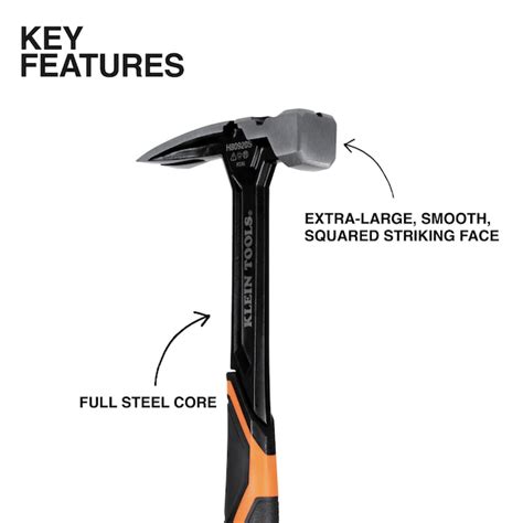 Klein Tools Smooth Face Steel Claw Hammer 20 Ounce In The Hammers