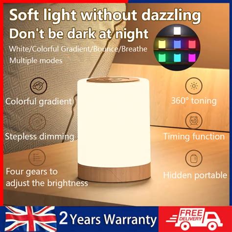 Touch Sensor Night Light Led Bedside Desk Table Lamp Dimmable Usb