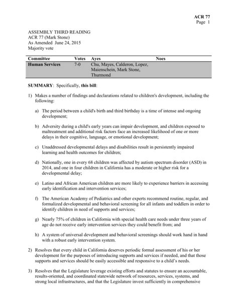 Assembly Floor Analysis