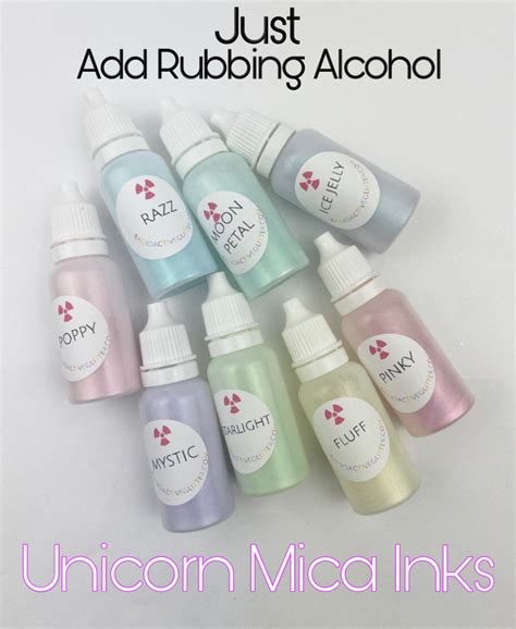 Unicorn Mica Ink Set Radioactive Glitter