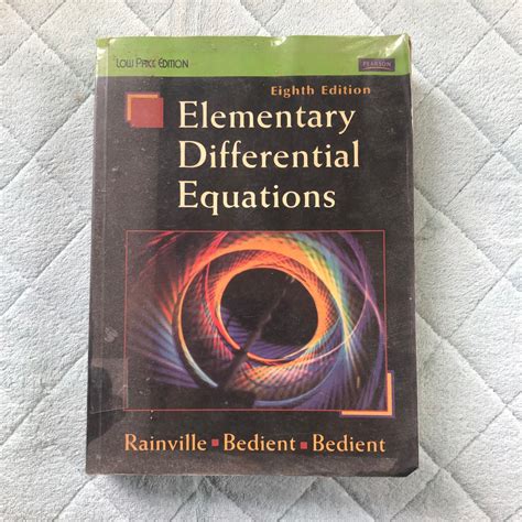 Elementary Differential Equations Rainvielle Bedient Bedient Eighth