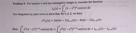 Solved Problem 9 For Nonzero X And Any Nonnegative Integer