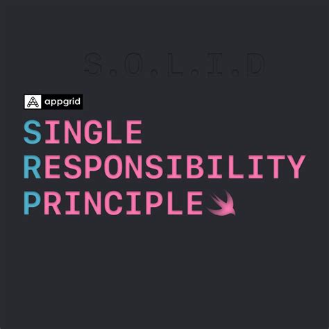 implementing the single responsibility principle in swift by deepak
