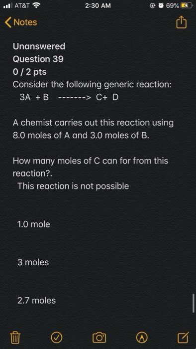 Solved Consider The Following Generic Reaction A Chegg
