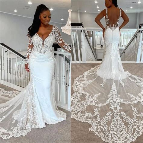 Lace Wedding Dresses With Sleeves And Open Back