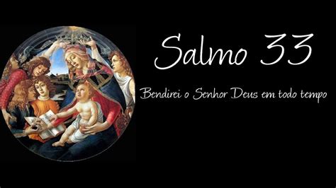 Salmo 33 Bendirei O Senhor Deus Em Todo Tempo Breno Cury YouTube