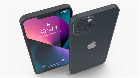 Midnight Apple Iphone 13 3d Model 19 3ds Blend C4d Fbx Max Ma