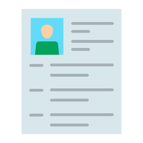 Icono De Curriculum Vitae Generic Color Fill