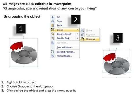 PowerPoint Presentation Strategy Pie Chart Puzzle Process Ppt Themes