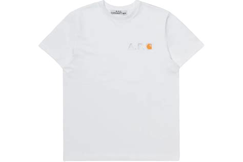 Carhartt Wip X Apc Fire T Shirt White Mens Fw19 Us