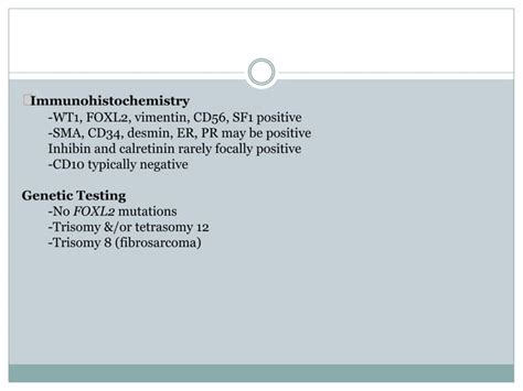 Sex Cord Stromal Tumors Pathology Ppt