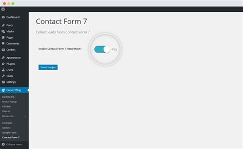 How To Collect Leads Through Contact Form 7 Using Convertplug Documentation